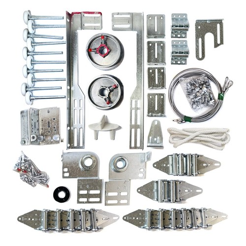 Complete Garage Door Hardware Kit – Rollers, Hinges & Brackets (Torsion ...