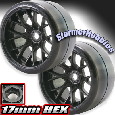 Sweep Racing Monster Truck VHT Crusher Belted Tires on Black Wheels ...