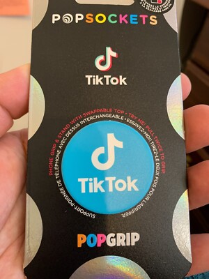 Lot of 2 - Pop Sockets TIK-TOK Edition Pop-Grip Swappable Top Cell ...
