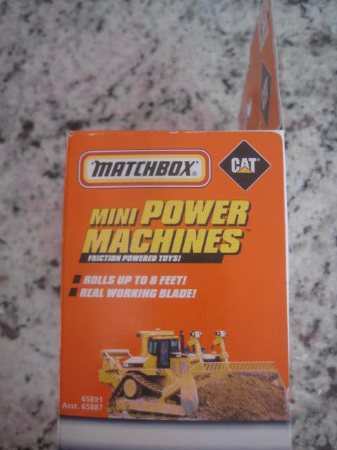 NEW MATCHBOX VINTAGE mini POWER MACHINES MATTEL TRACK-TYPE TRACTOR CAT ...