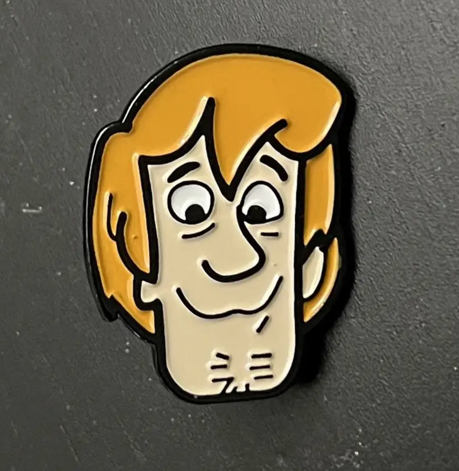 SCOOBY-DOO Shaggy Rogers Enamel Pin ♡ Cartoon Stoner Detective 80s, 90s ...