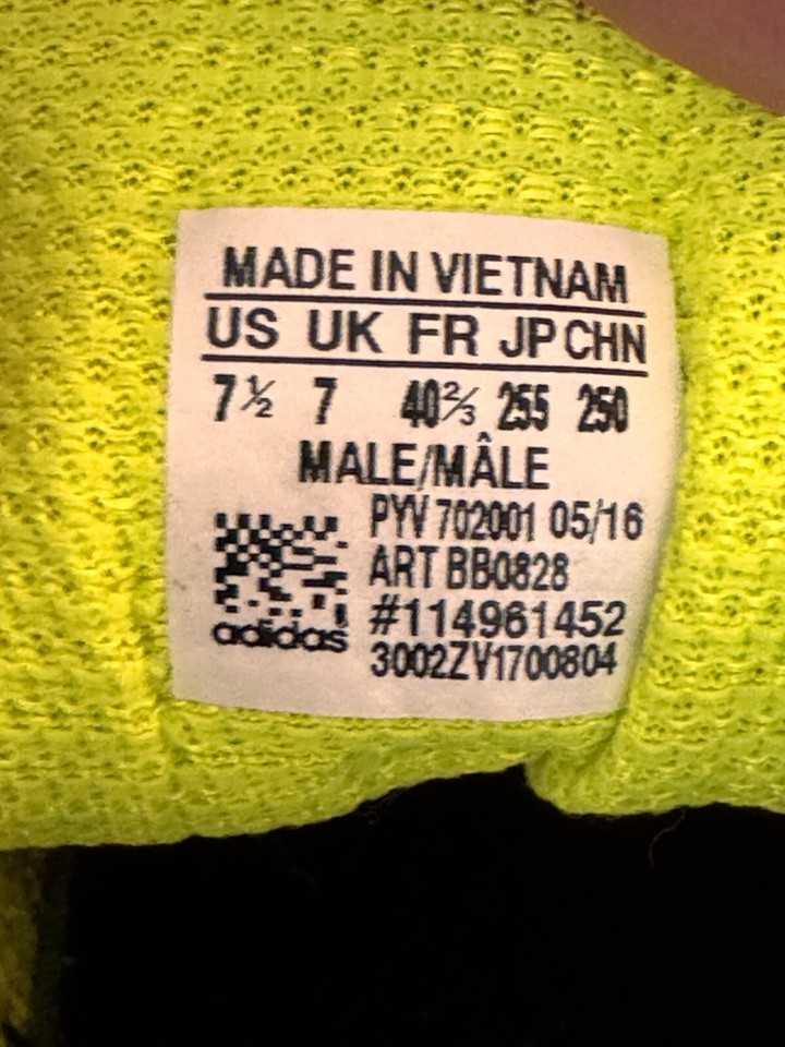 Adidas Galaxy Elite Neon Yellow Running Trainers Mens UK Size 7 | eBay UK