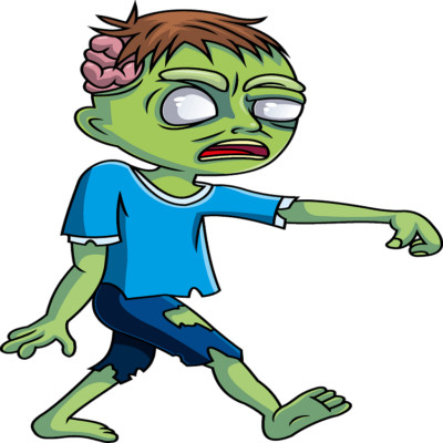 30 Custom Cartoon Zombie Boy Personalized Address Labels | eBay