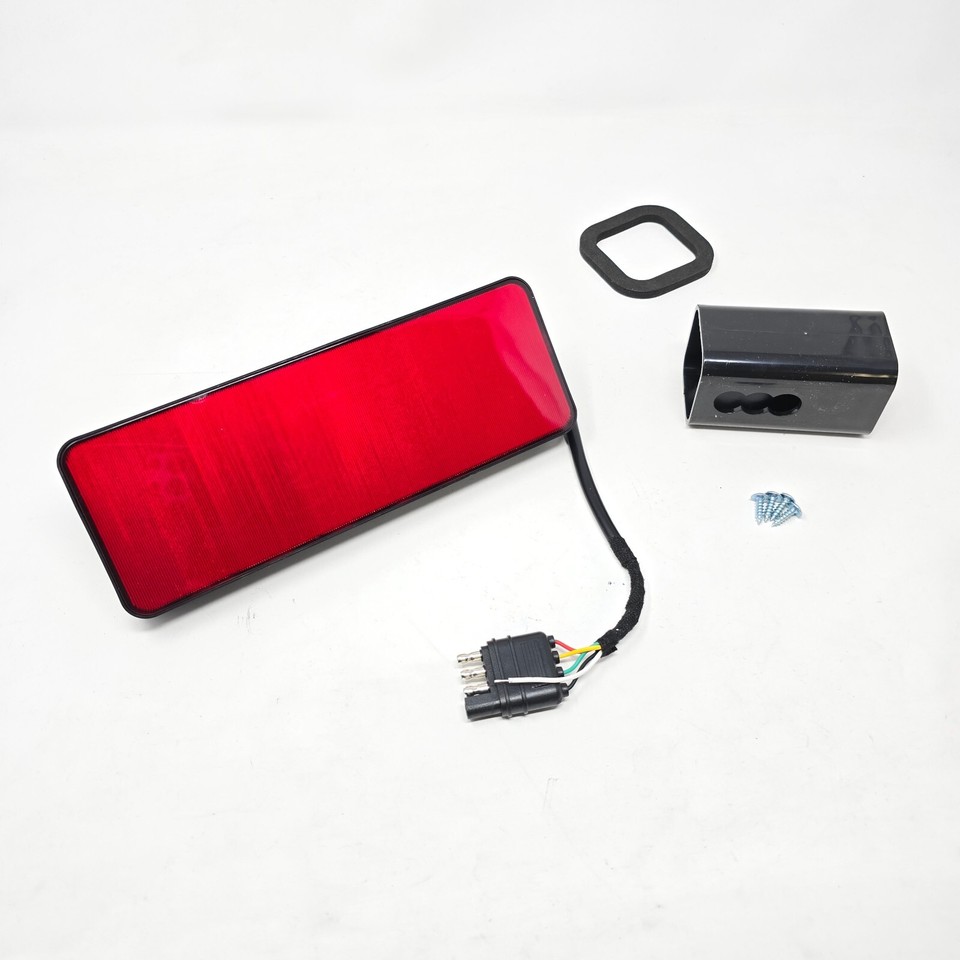 Red Reflector Hitch Cover LED Brake Signal Reverse Light 2" Receiver ...