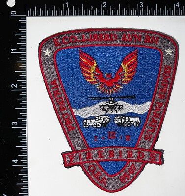 US Army OEF 05-07 E Co 1-183 Aviation Bn Firebirds HOOK & LOOP Patch | eBay