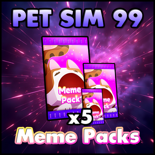 5 Meme Card Packs | Pet Simulator 99 PS99 Roblox | Quick Delivery | eBay