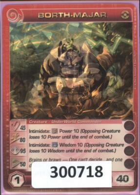 (300718) BORTH-MAJAR 45/80/95/50/40 (2 Max Stats) SUPER RARE FOIL ...