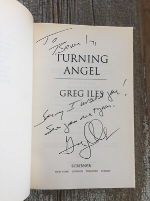 SIGNED - TURNING ANGEL by Greg Iles (2005, Hardcover) 9780743234719| eBay