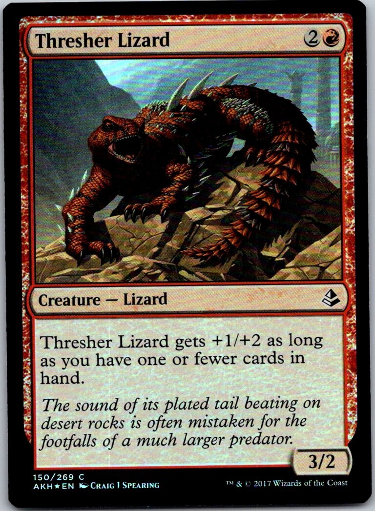 Magic the Gathering Thresher Lizard Amonkhet Foil MTG Free Shipping! | eBay