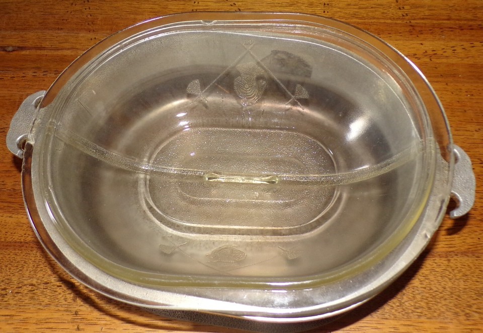 Guardian Service Cookware Roaster 3 pc set with Glass Lids VIntage Used ...