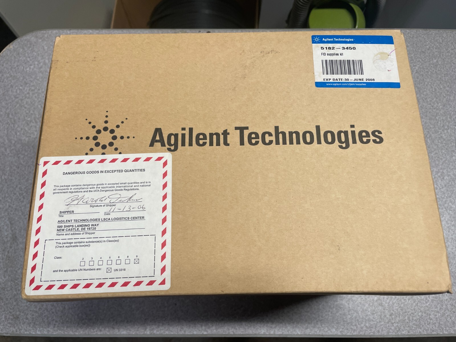 Agilent 5182-3450 FID supplies kit, includes dangerous goods GC & GC/MS ...