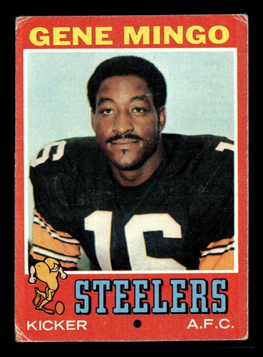 Gene Mingo 1971 Topps #227 Pittsburgh Steelers Poor | eBay