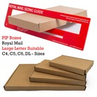 ROYAL MAIL PIP LARGE LETTER MAIL CARDBOARD POSTAL BOXES BROWN WHITE C4 ...