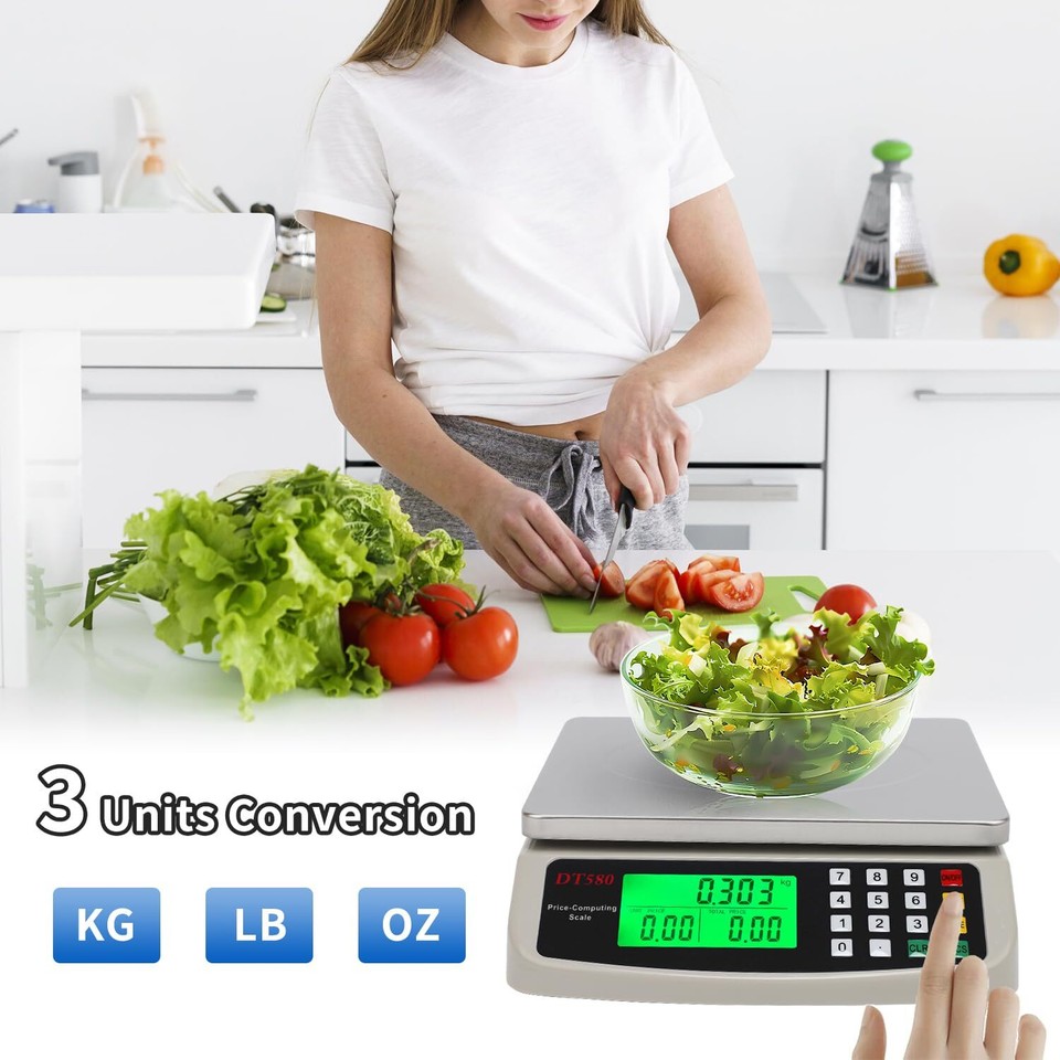 Commercial Food Scale 40KG Large Digital Scale Baking Cooking Bread ...
