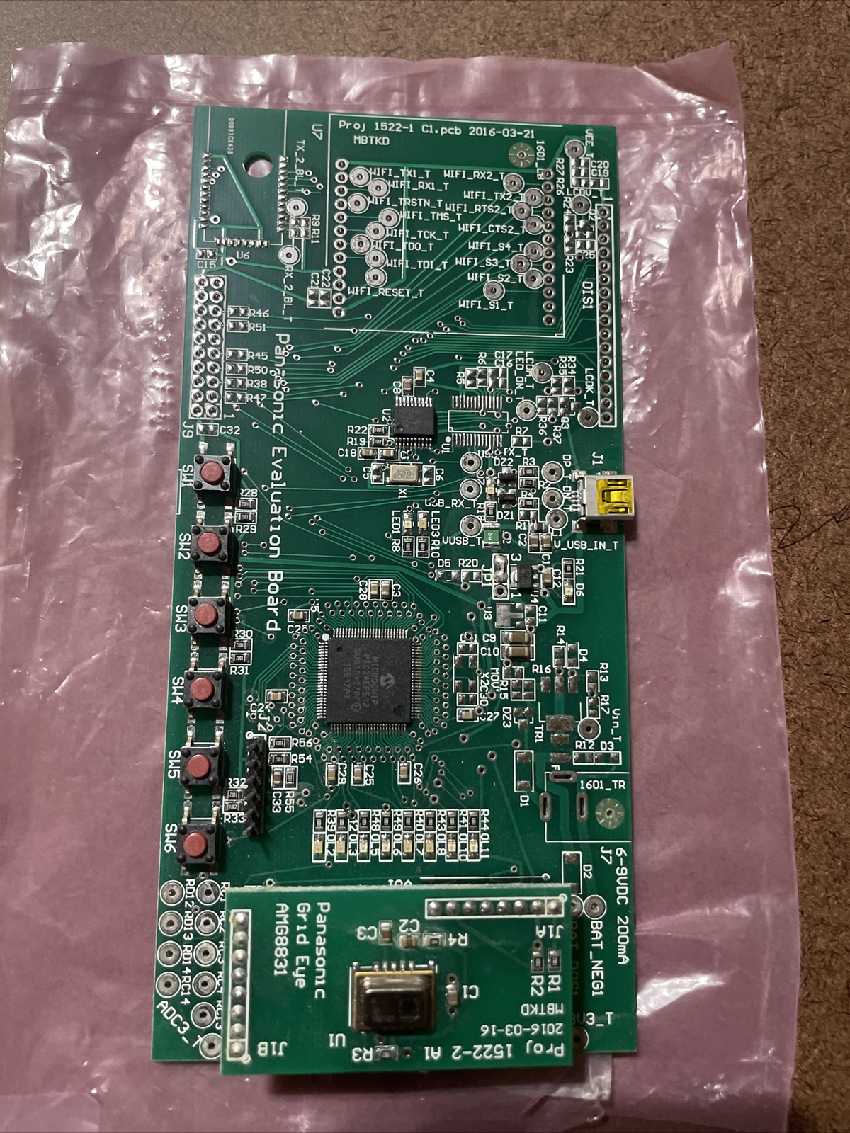 1X AMG8831 IR Thermal Temperature Sensor 8x8 Infrared Camera Sensor ...