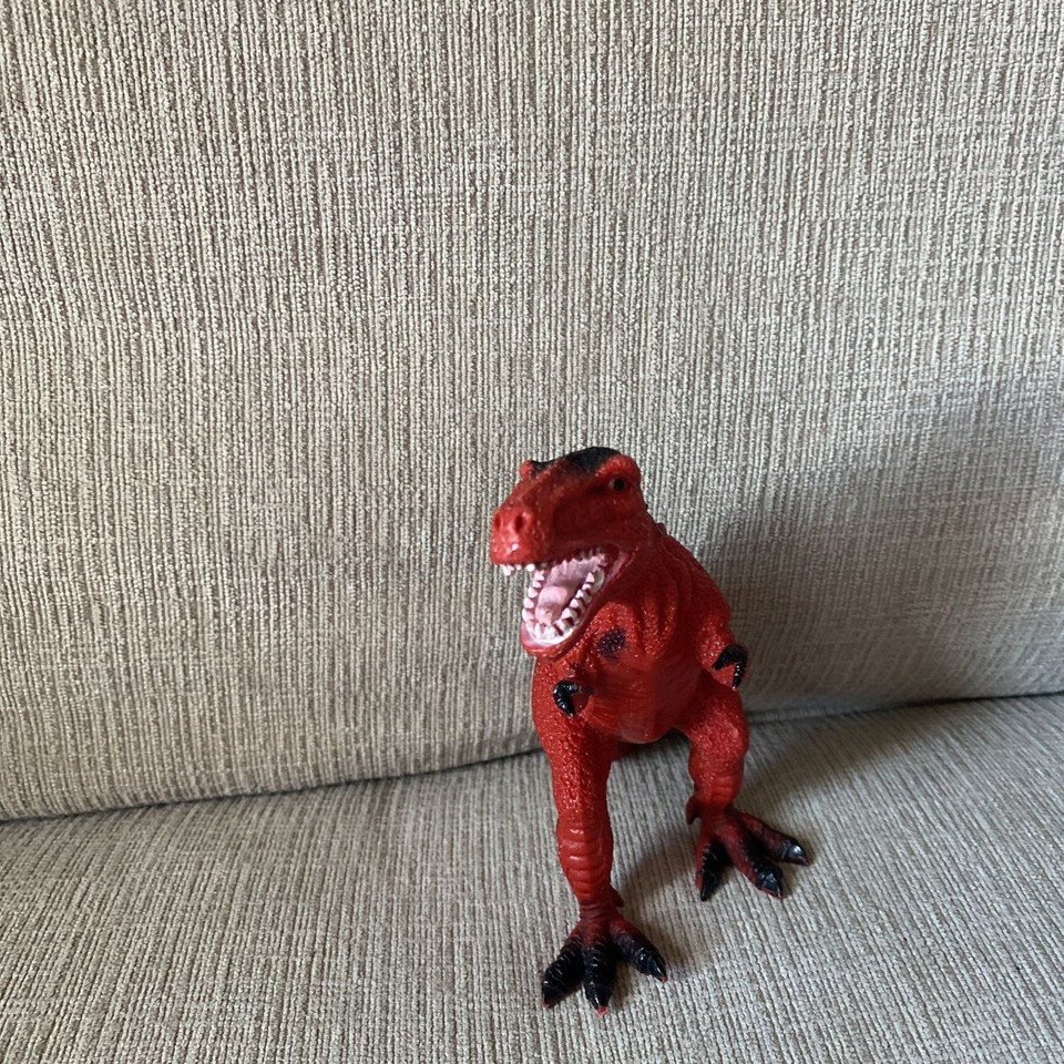 2006 Toy Major Trading Co Red T-Rex Tyrannosaurus Rex 5.5" Dinosaur ...