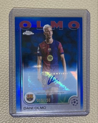 2024 Topps Chrome Dani Olmo Autograph Card /150 - Soccer Trading Card ...