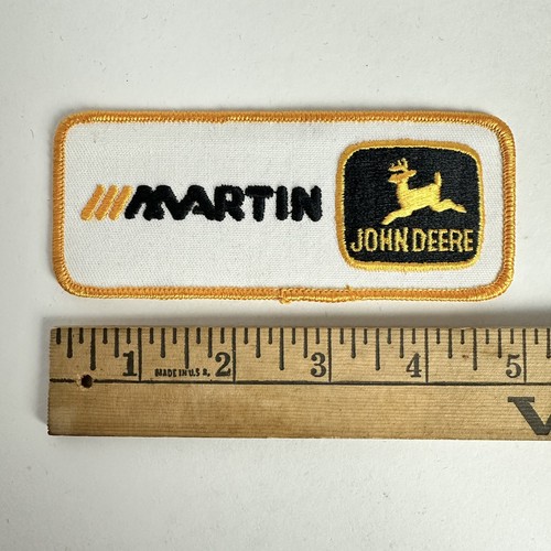 Vintage John Deere Lawn Garden Tractors Farm Patch Black Yellow MARTIN ...