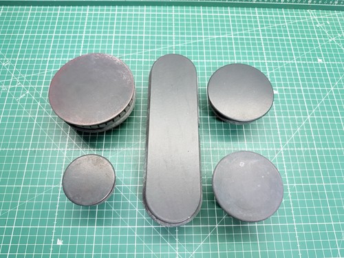 GE Range Oven Burners Set & Cap P# WB16K10076 WB16X24721 WB16X24723 ...