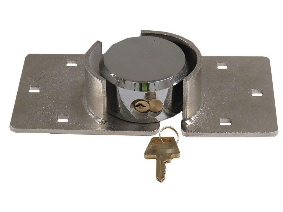 High Security Van Door Lock with Brackets (Heavy Duty Padlock Shutter ...