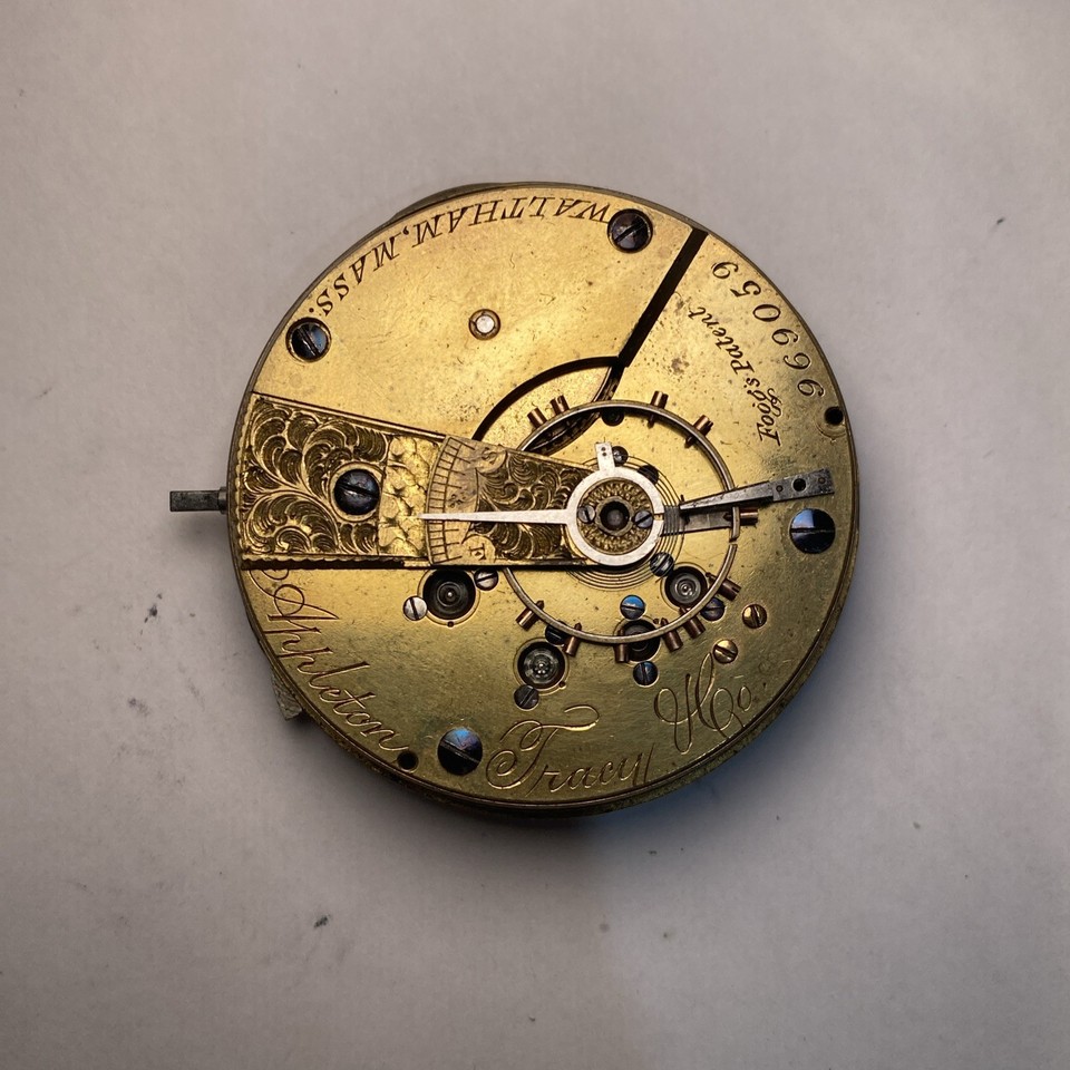 Waltham Appleton Tracy 18s pocket watch Movement Only 4 Repair Good Balance 059 | eBay