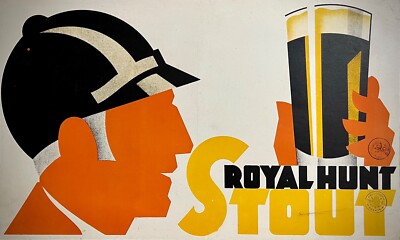 Beer Royal Hunt Stout- Cardboard Original Litho Advertising -Belgio ...