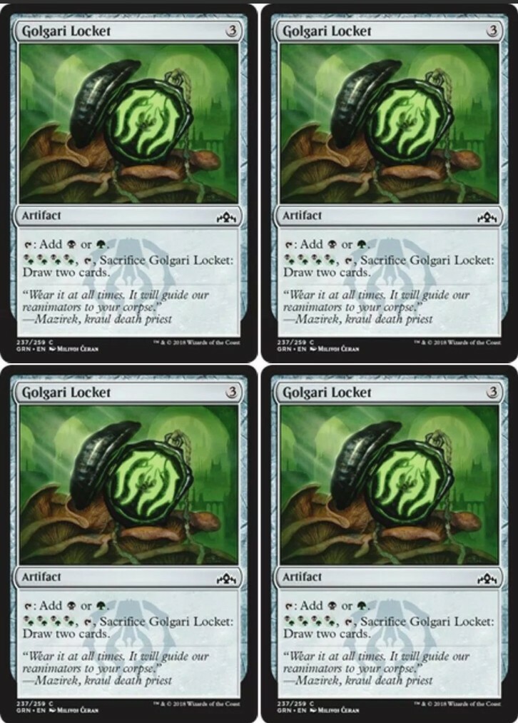 4x GOLGARI LOCKET Guilds of Ravnica MTG Artifact Com | eBay Australia
