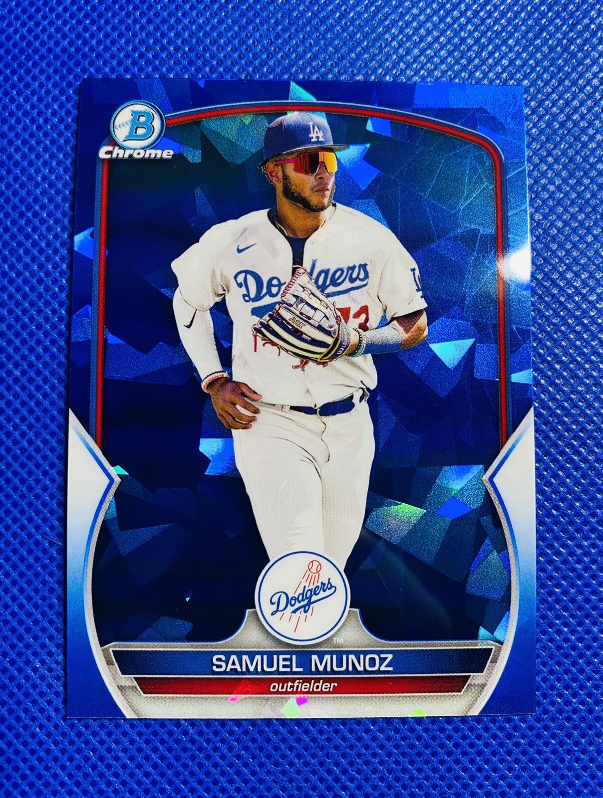 2023 Bowman Chrome Sapphire Samuel Munoz Prospect #BCP-182 Dodgers | eBay