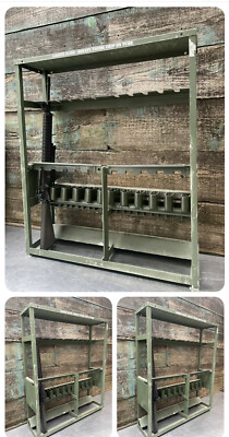 Military SMALL ARMS 10 RIFLE GUN RACK STORAGE Lockable Gun Army M12 ...
