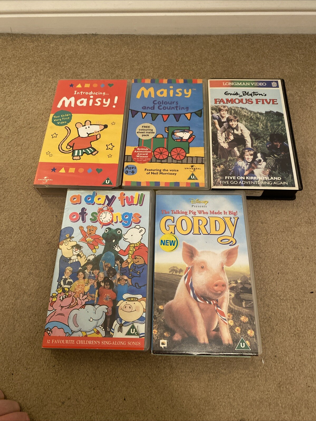 5x VHS Video Tapes Maisy, A Day Full Of Songs, Childrens Kids Bundle | eBay