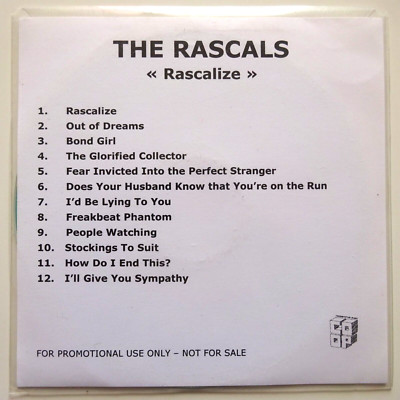THE RASCALS : RASCALIZE ♦ CD ALBUM PROMO ♦ | eBay