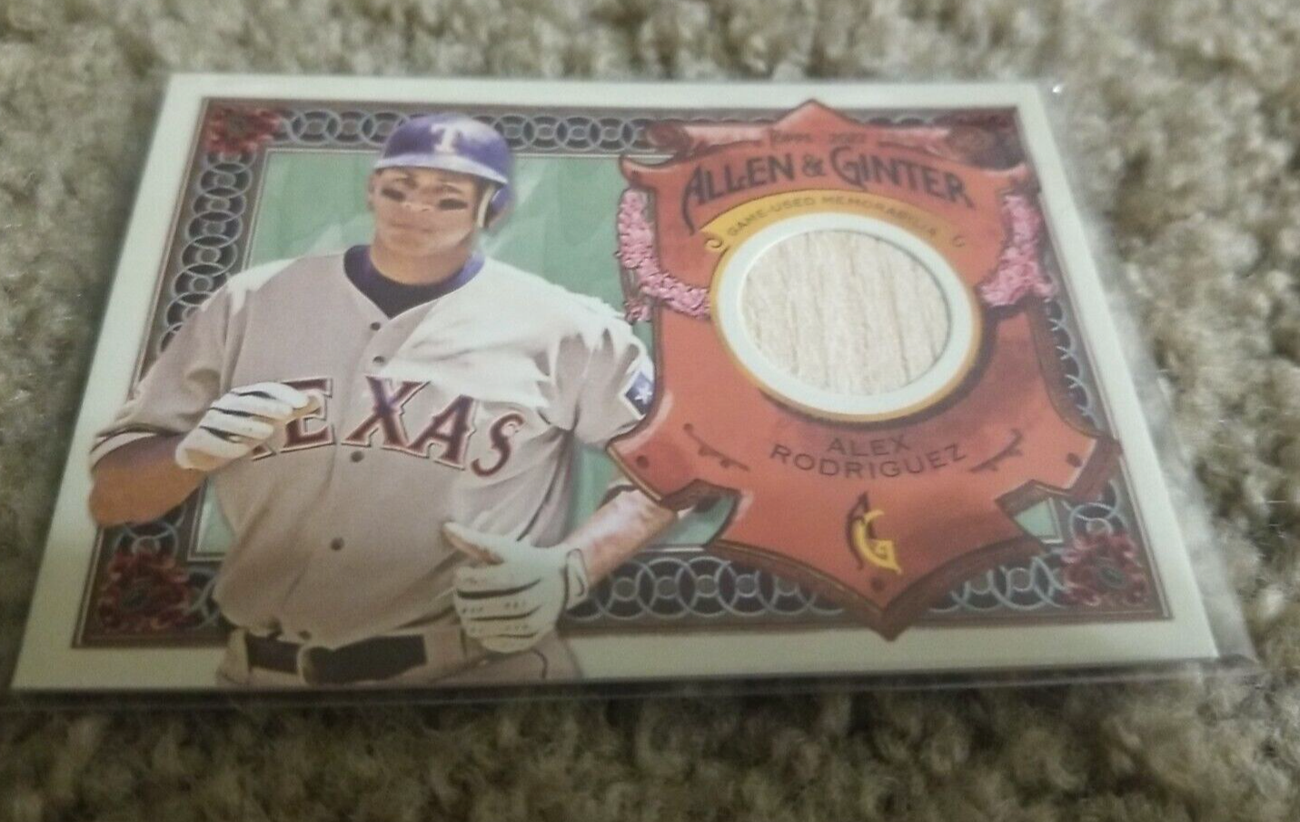 ALEX RODRIGUEZ 2022 TOPPS ALLEN & GINTER CARD #AGRA-ARO RANGERS (BAT ...