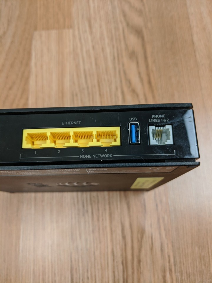 AT&T U-Verse 4-Port 10-Megabit Wireless N Router 5031NV No Power Supply ...