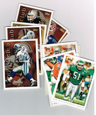 1995 Topps Football Series 1 Complete Set 1-248 Sanders Favre Marino ...