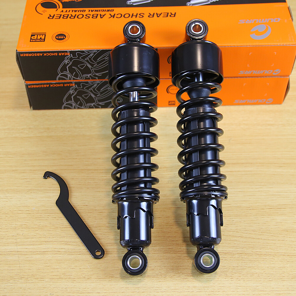 Pair Rear Shocks Absorber Black For Harley Sportster XL883 1200 72 48 ...