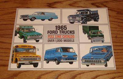 Original 1965 Ford Truck Full Line Sales Brochure 65 F-100 Pickup ...
