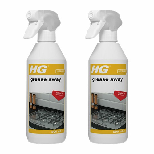 HG Grease Away Degreaser Spray 500ml Heavy Duty Kitchen and Surface ...