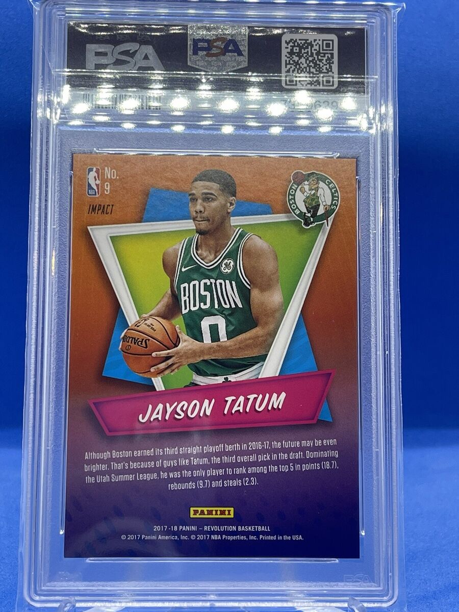 Jayson Tatum 2017 Rookie Revolution Impact parallel PSA 10 Jayson Tatum 2017 Rookie Revolution Impact parallel PSA 10