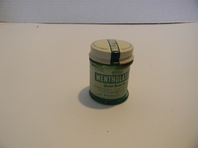 VTG MENTHOLATUM OINTMENT GREEN PLASTIC EMPTY JAR AK | eBay