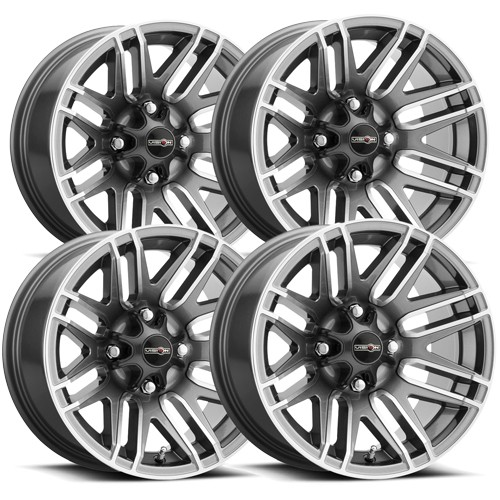 (Set of 4) Vision UTV 112 Assault 14x7 4x110 Gunmetal Wheels Rims 14 ...
