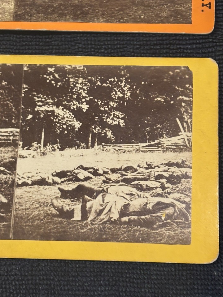 Lot Of 2 Civil War Stereoviews By Anthony Fort Brady & Harvest of Death ...
