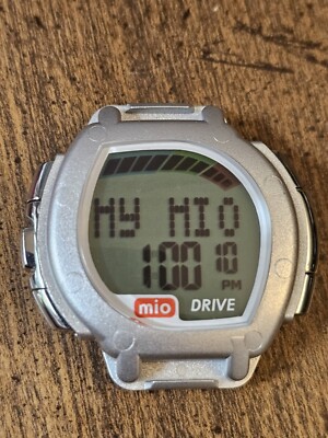 Mio Drive Petite ECG Health Day Date Alarm Chrono Watch New Battery NO ...