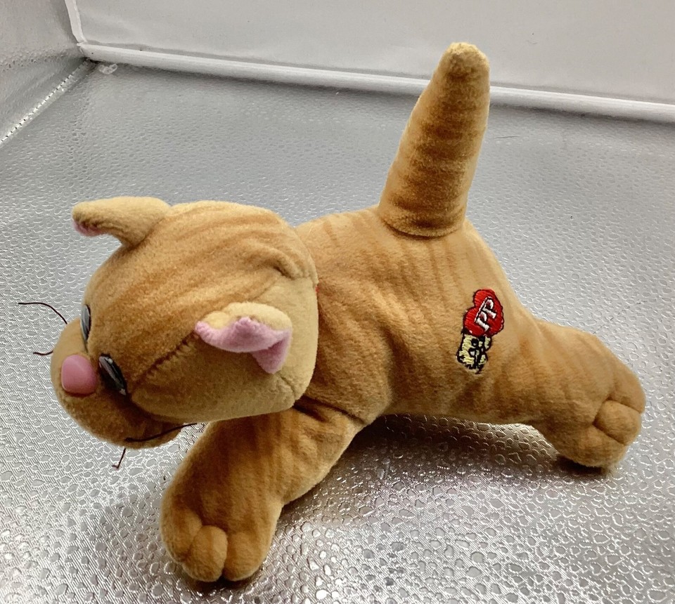 Vtg 80s Tonka Pound Puppies Purries Purry Kitten Cat 7" Brown Striped ...