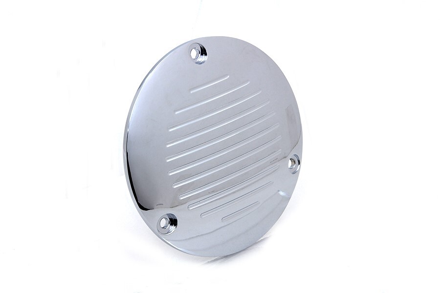 V-Twin 42-1142 Chrome Grooved 3-Hole Derby Cover for Big Twin 70-98 | eBay