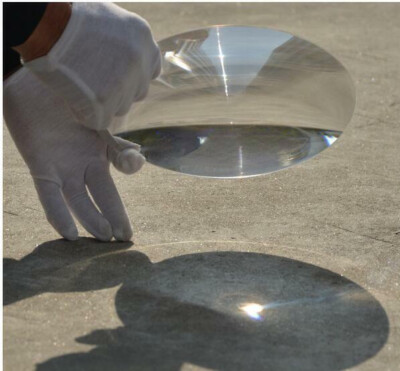 2PCS 140mm Optical PMMA Plastic Solar Fresnel Lens Condenser Plane ...