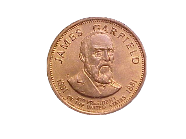 JAMES A. GARFIELD 20TH PRESIDENT TOKEN!-c2303xcx | eBay