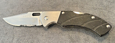 Buck 316 Talus from 2014 with combo blade and G10 Handles--97.24 | eBay