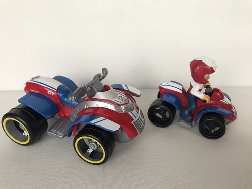 Paw Patrol Ryder Rescue ATV 4 wheeler Quad Bike plus Ryder Figure With ...