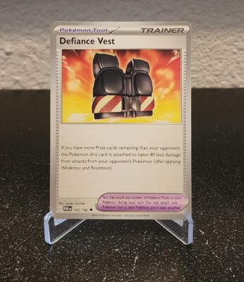 Pokemon Card Defiance Vest 162/182 Scarlet & Violet - Paradox Rift ...