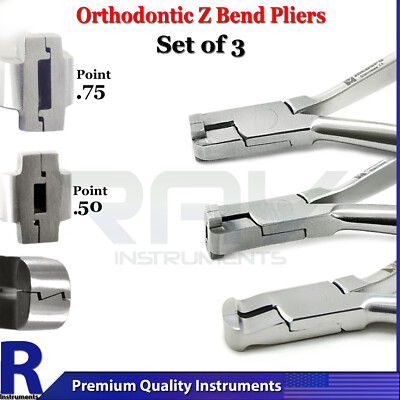 Dental Orthodontic Z Bend Pliers TC Archwire Bending Loop Forming ...